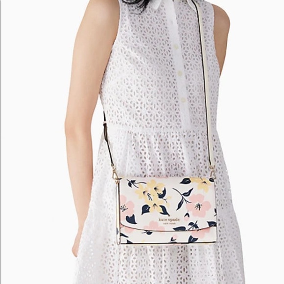 kate spade | Bags | Kate Spade Carson Lily Blooms Convertible Crossbody ...